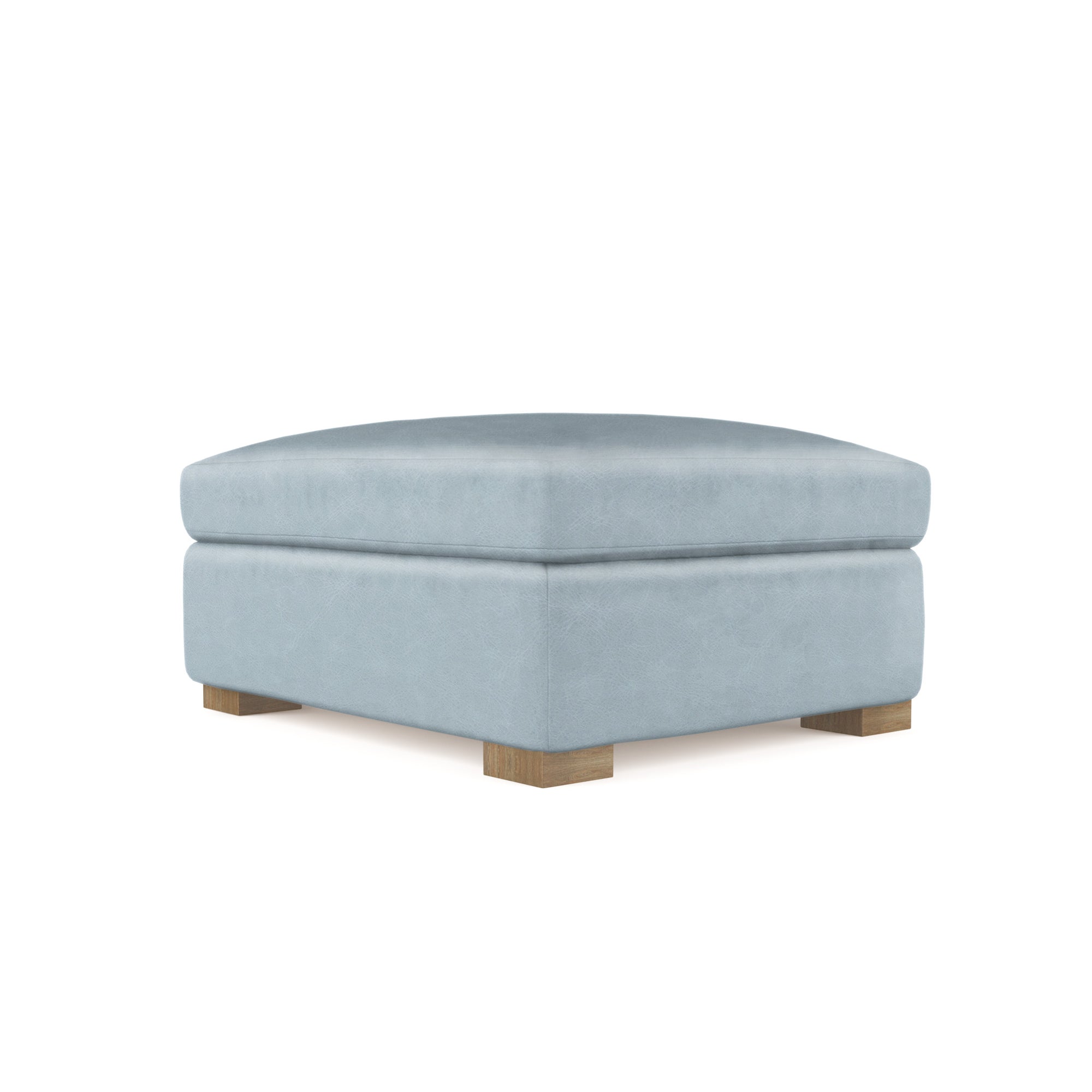 Horatio Ottoman - Haze Vintage Leather - Tandem Arbor