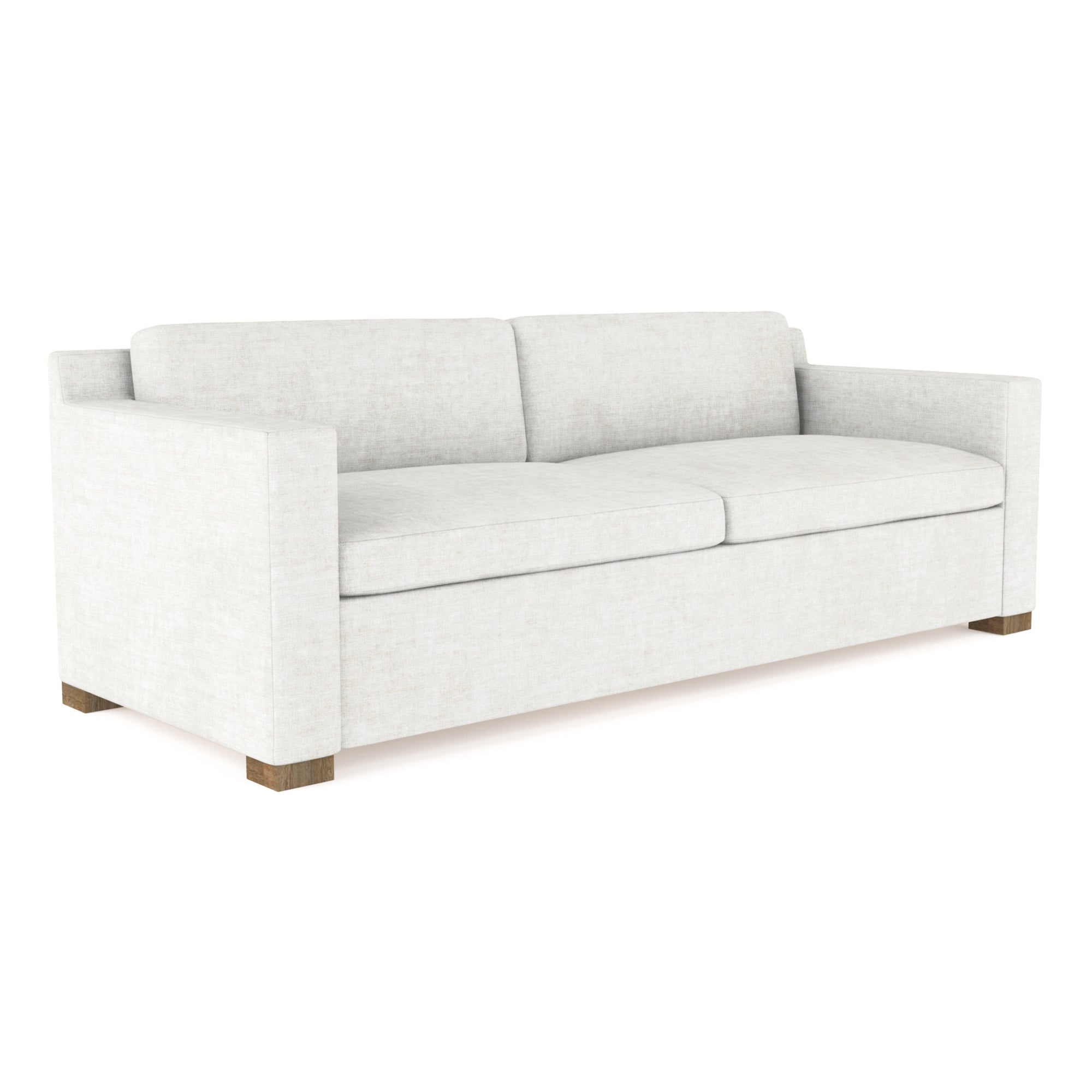 Mercer Sofa - Alabaster Crushed Velvet - Tandem Arbor
