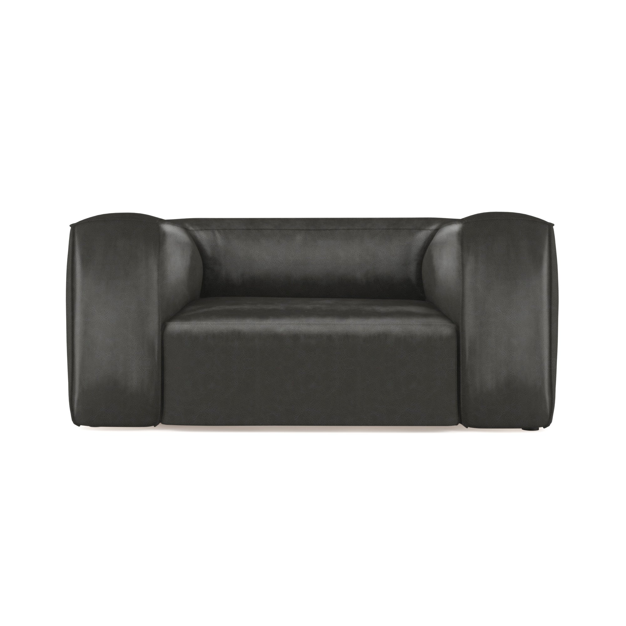 Varick Sofa - Graphite Vintage Leather - Tandem Arbor