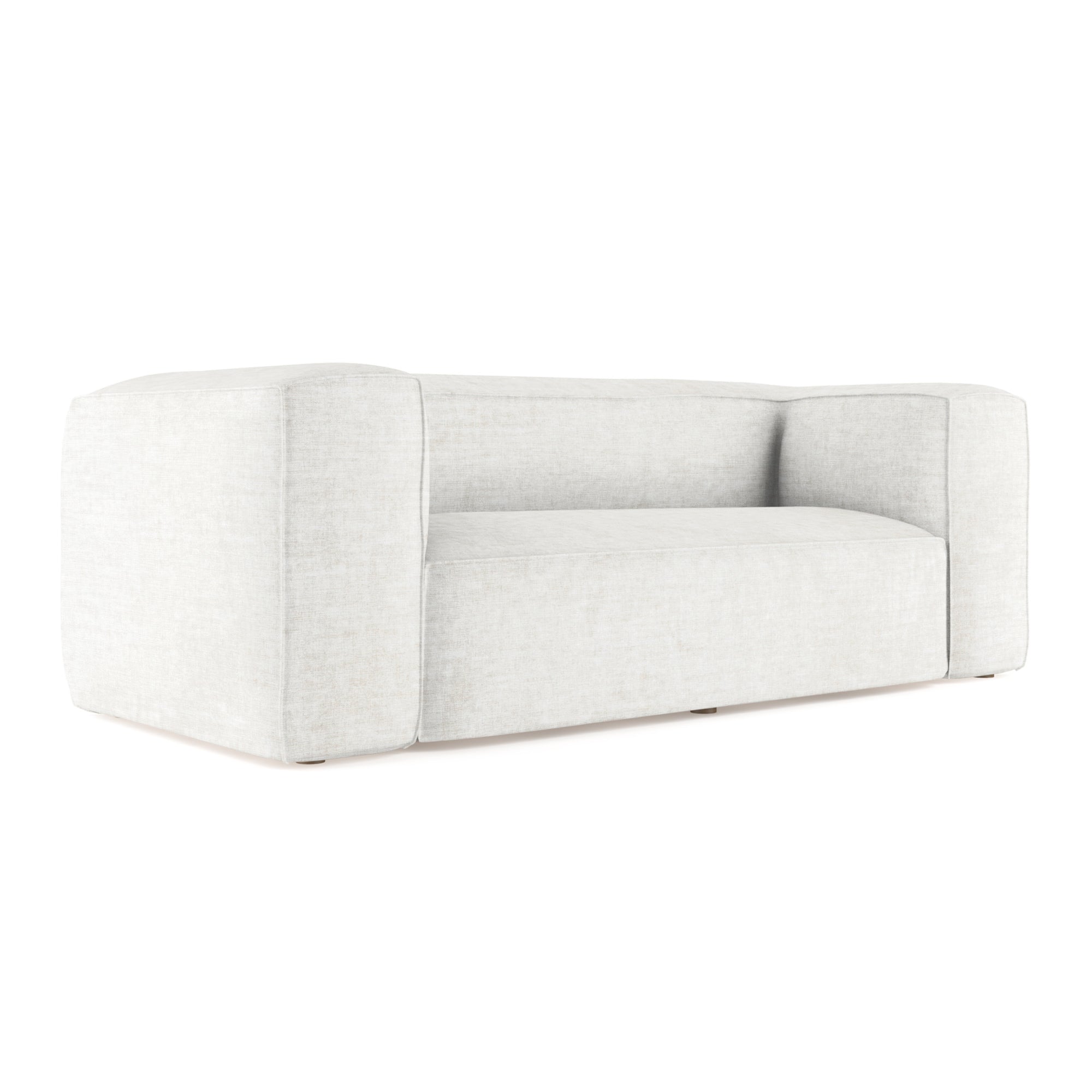 Varick Sofa - Alabaster Crushed Velvet - Tandem Arbor