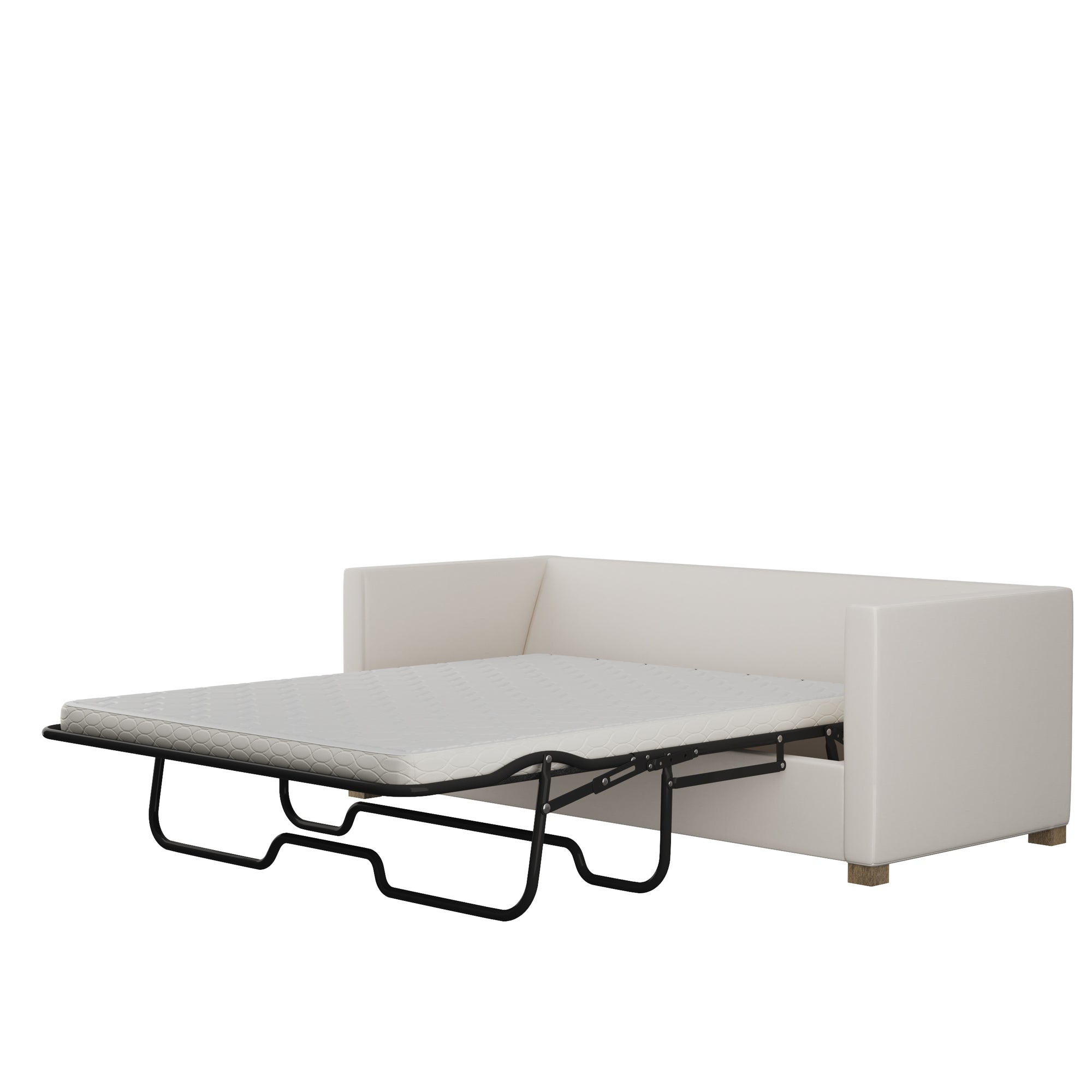 Madison Sleeper Sofa - Alabaster Plush Velvet - Tandem Arbor
