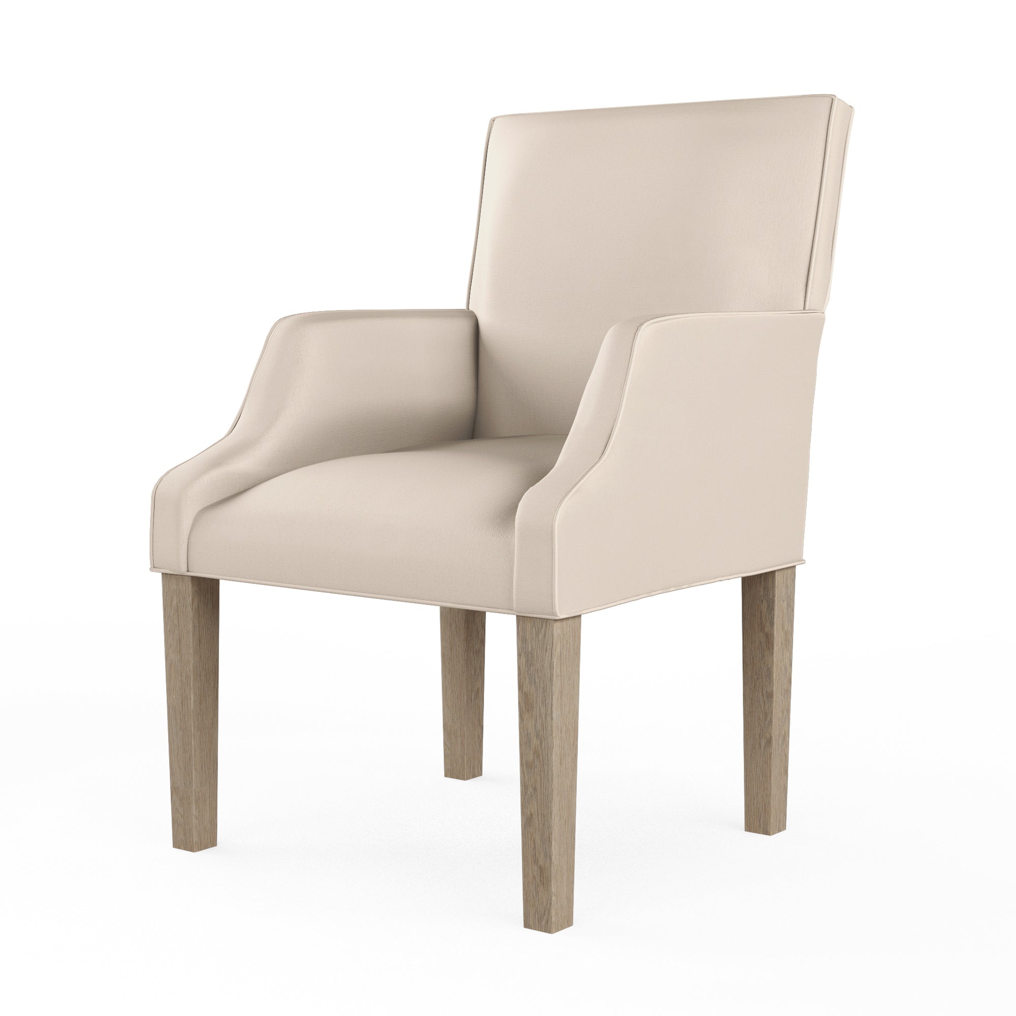 Juliet Dining Chair - Oyster Plush Velvet - Tandem Arbor
